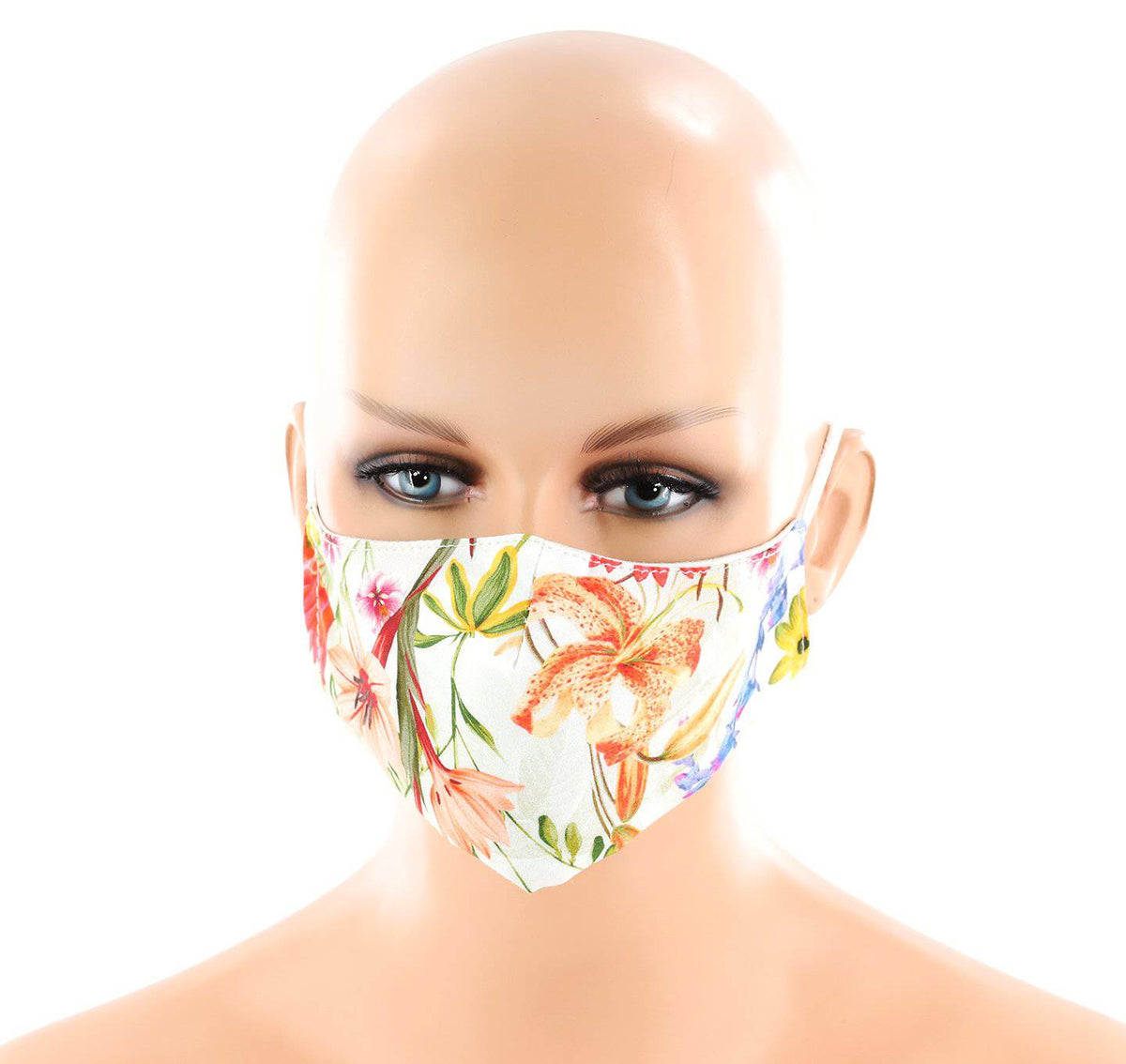 Oversized Multi Floral Print Face Mask | La Fiorentina